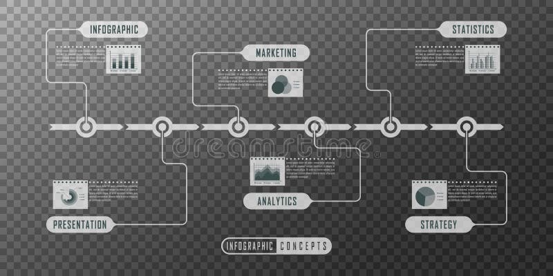 Infographic Timeline Template Can Be Used for Chart, Diagram, Web ...