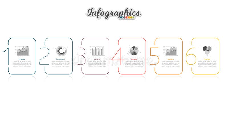 Infographic Timeline Template Stock Vector - Illustration of infochart ...