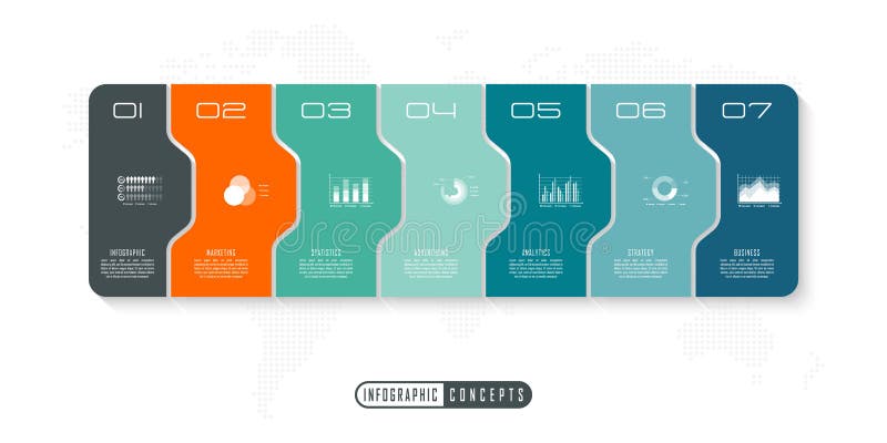 Infographic Timeline Template for Chart, Diagram Stock Vector ...