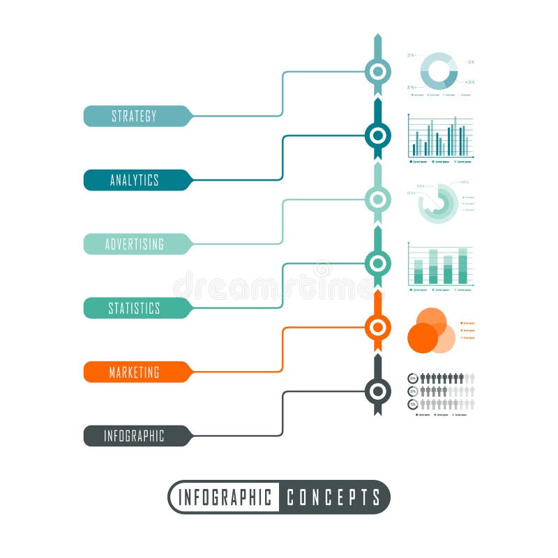 Infographic Timeline Template for Chart, Diagram Stock Vector ...