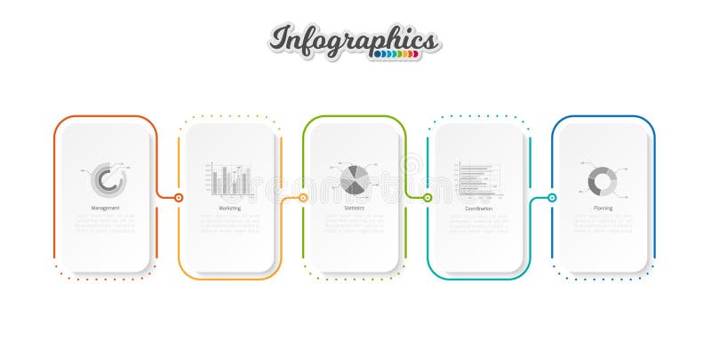 Infographic Timeline Template for Chart, Diagram Stock Vector ...