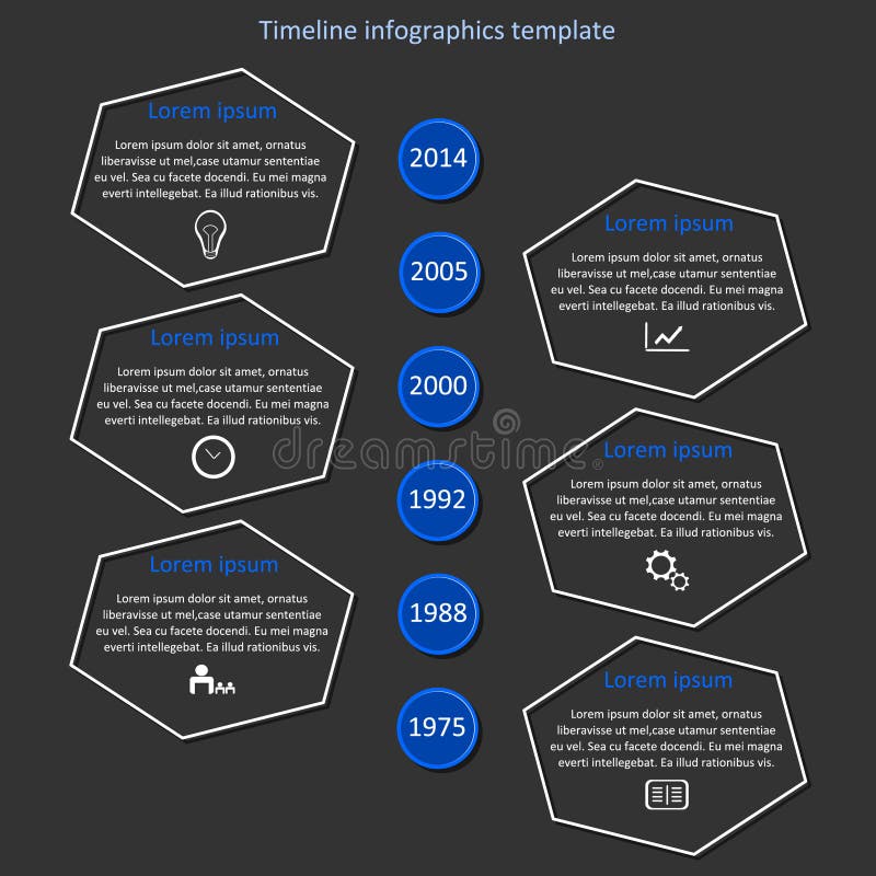 Infographic Timeline Vector. Stock Vector - Illustration of graph ...
