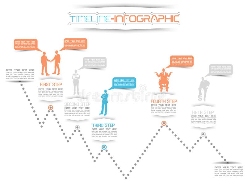Infographic timeline stock vector. Illustration of business - 65574536