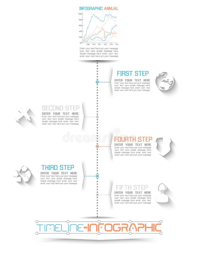 Infographic Timeline for Web Stock Vector - Illustration of link ...