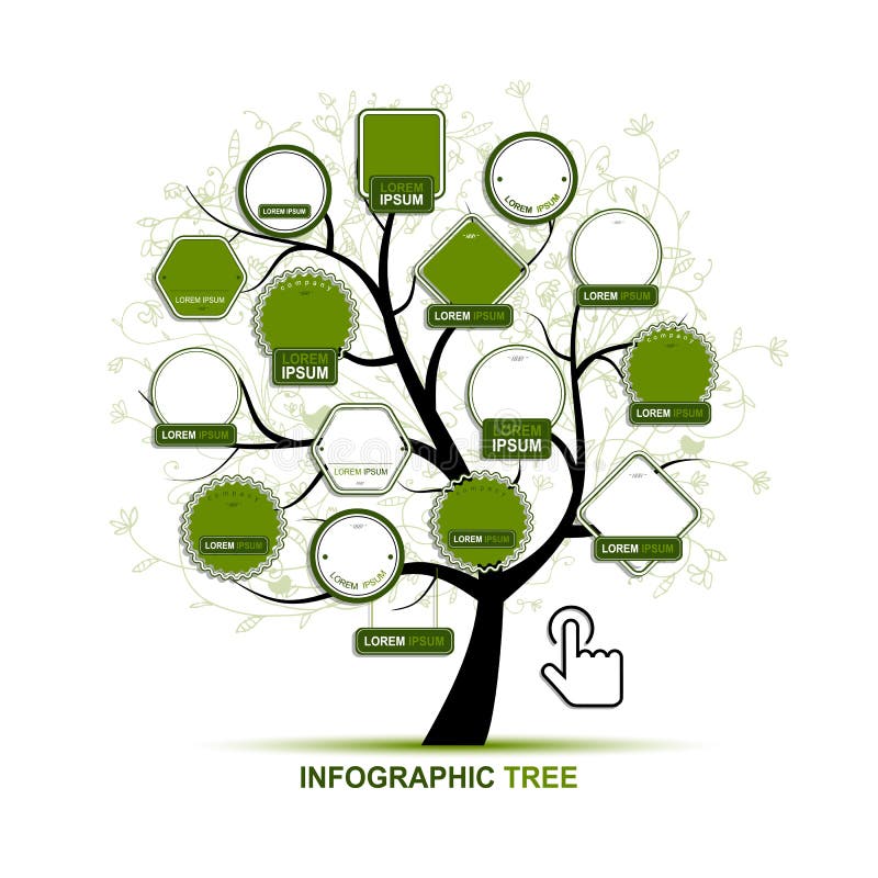 Infographic Tree, Template for Your Design Stock Vector - Illustration ...