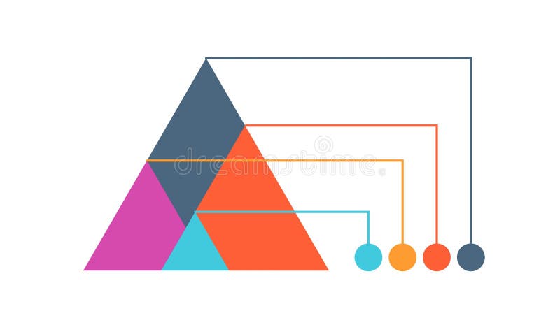 Infographic with triangle stock vector. Illustration of information ...