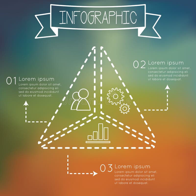 Infographic Triangle Shape stock vector. Illustration of arrow - 56757625