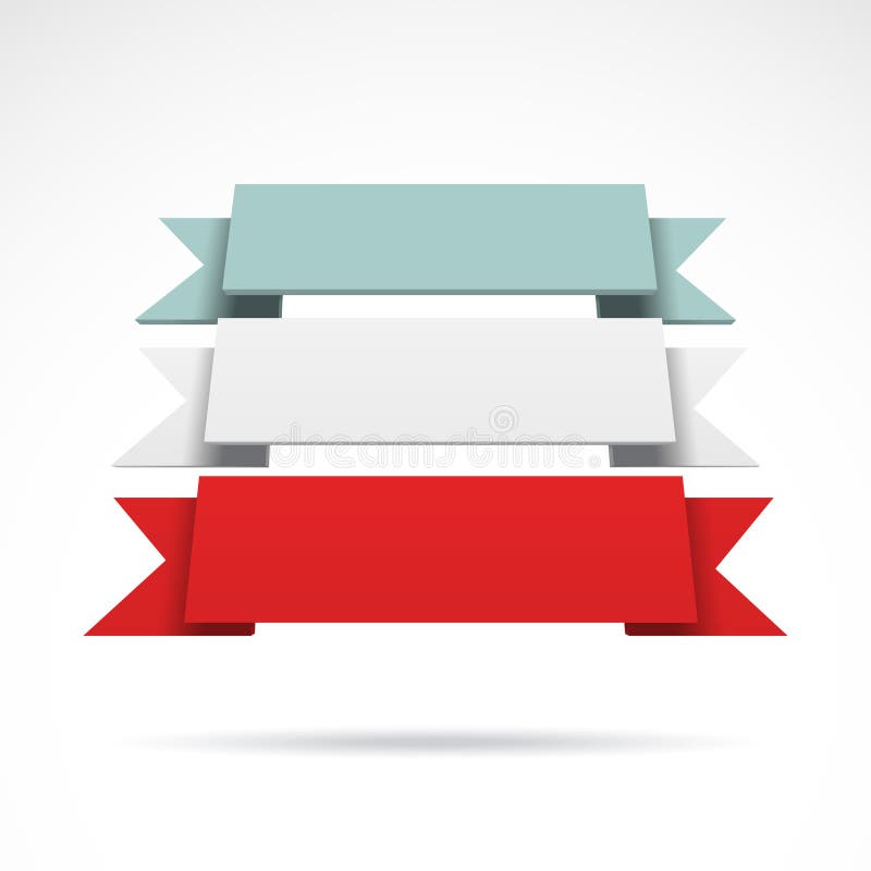 Infographic Vector 3D Colorful Ribbons Stock Vector - Illustration of ...