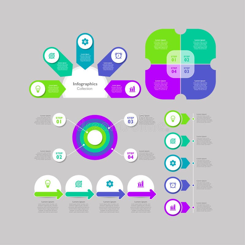 Infographic Vector Design Business Icons Template Stock Vector ...