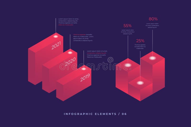 Infographic Vector Elements. Illustration of Data Financial Graphs or ...