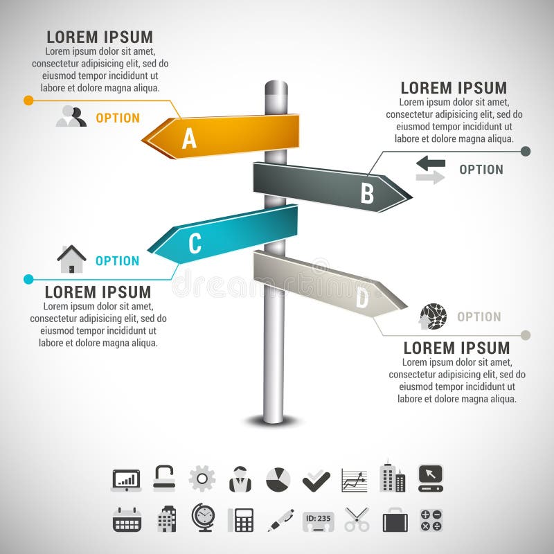 Infographic stock vector. Illustration of sign, advertising - 44331603