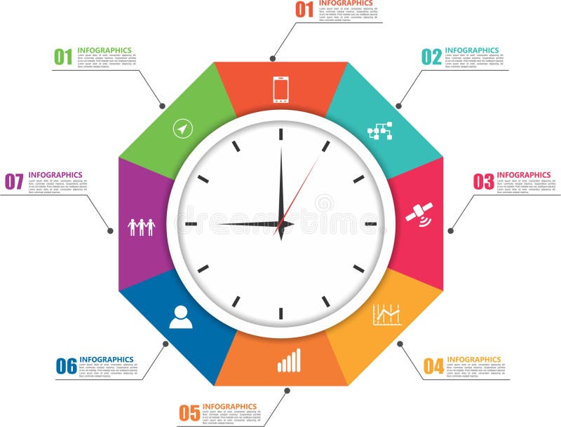 Infographic Vector Illustration with Cycle Diagrams Stock Vector ...
