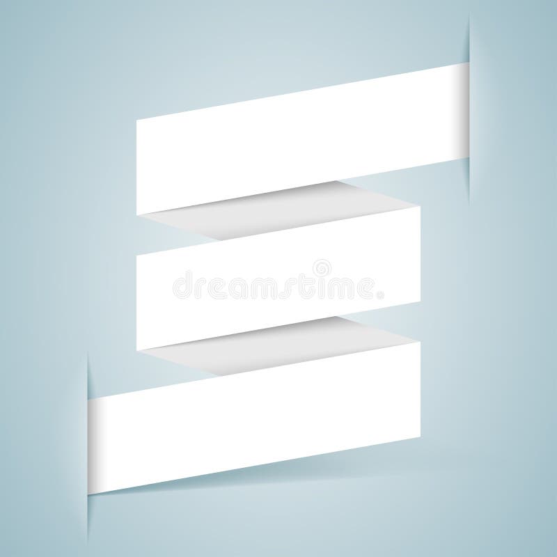 Infographic Vector Ribbon Text Box Stock Vector - Illustration of ...