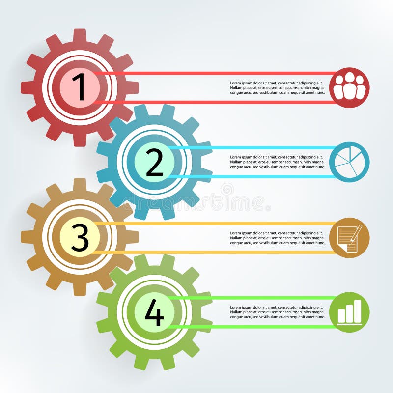 Arrow Infographic Template. Vector Background Stock Vector ...