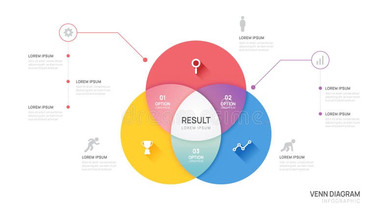 Infographic Venn Diagram Triangle Chart Template for Business ...