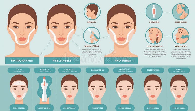 AI-Generated Facial Peel Chart Stock Illustration - Illustration of ...