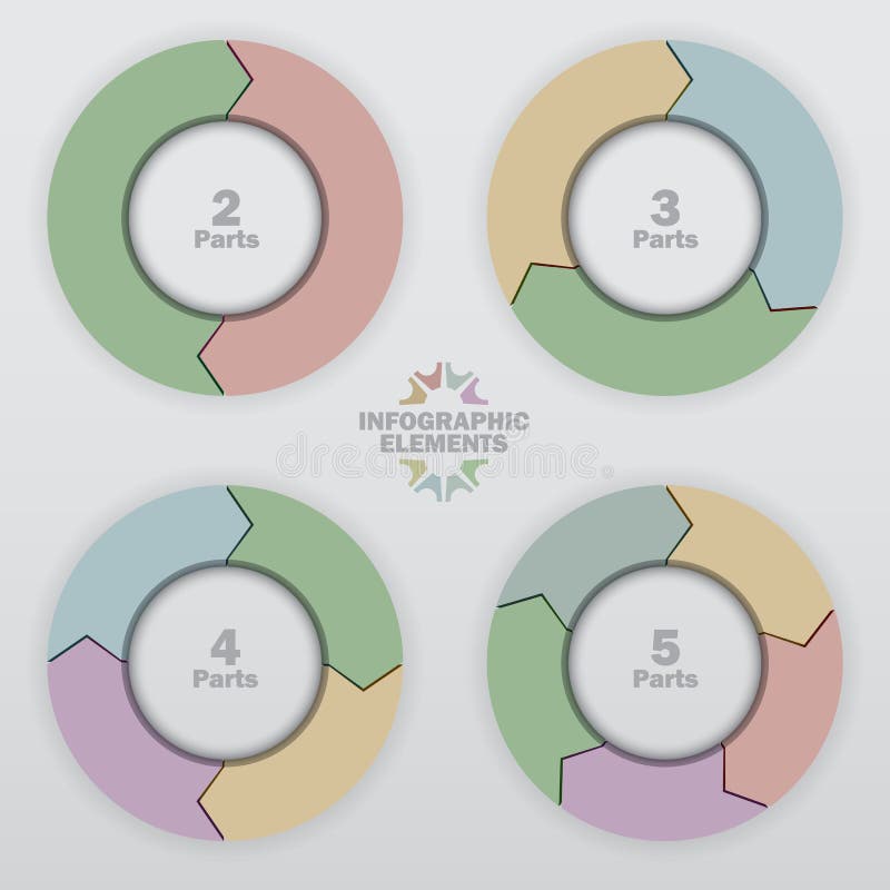 Infographic Wheels of Arrows Stock Vector - Illustration of concept ...