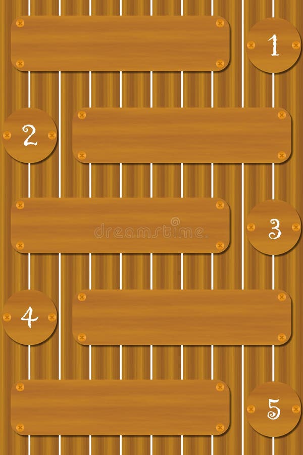 Infographic Wooden Boards - Cdr Format Stock Vector - Illustration of ...