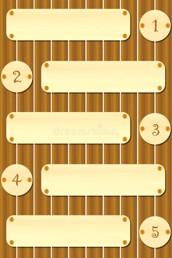 Infographic Wooden Boards - Cdr Format Stock Vector - Illustration of ...