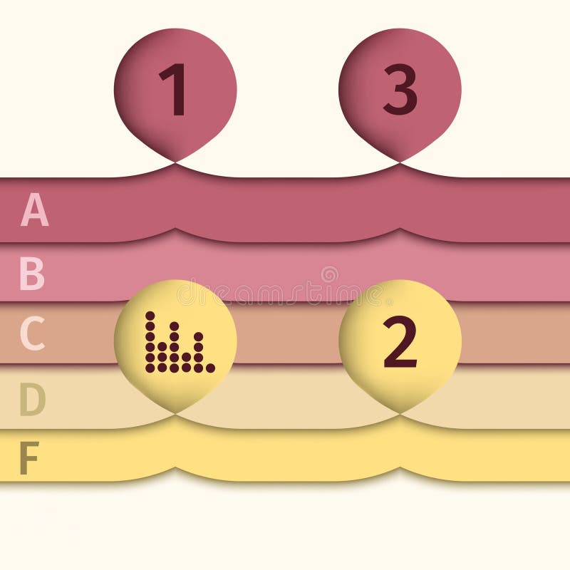 Infographics Abstract Element with Text Areas Stock Illustration ...