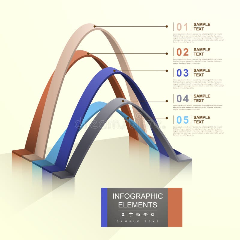 Infographics Abstracto Del Arco Ilustración del Vector - Ilustración de ...