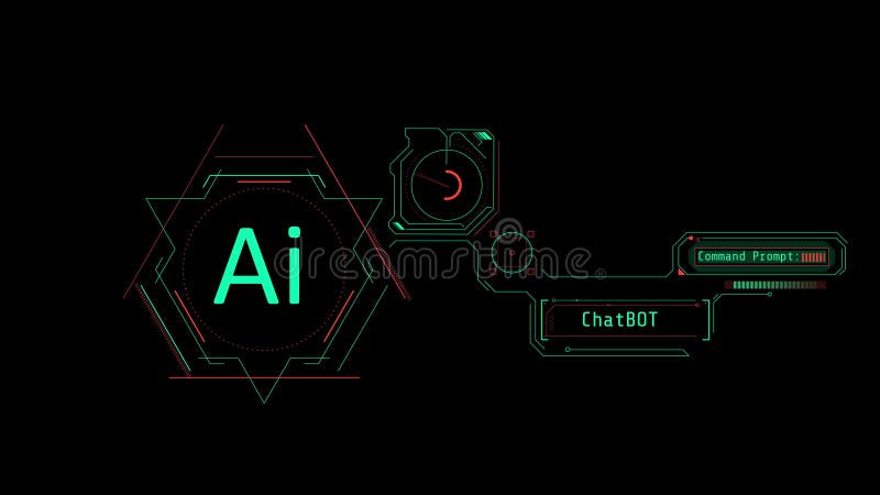 Infographics of AI and Chatbot Usage on Alpha Channel. Stock Video ...