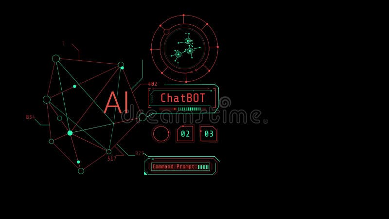 Infographics of AI and Prompt Engineering on Alpha Channel. Stock Video ...