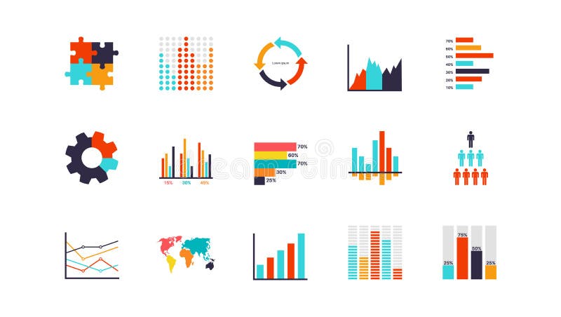 Infographics Analysis Chart. Modern Presentation Diagram Objects ...