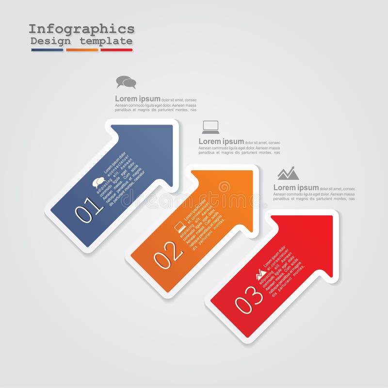 Infographics with Arrows. Vector Illustration Stock Vector - Illustration of process, next: 46024386