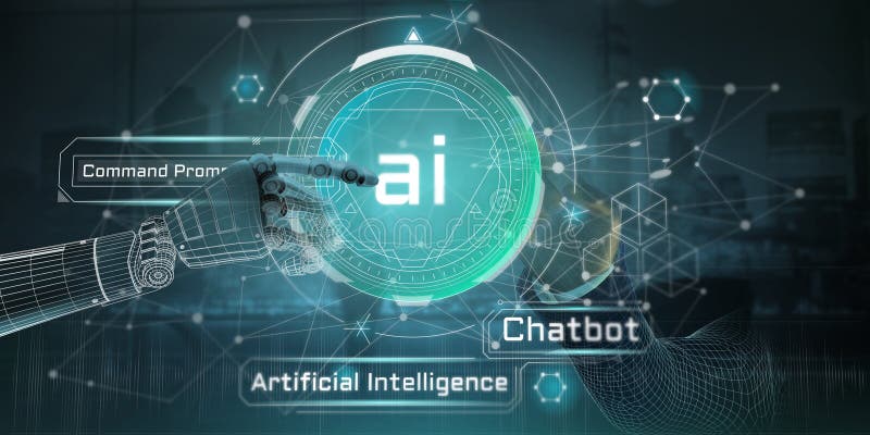Infographics about Artificial Intelligence and Chatbot. Stock ...