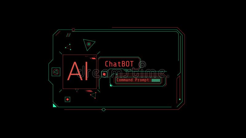 Infographics of AI and Chatbot Usage on Alpha Channel. Stock Video ...