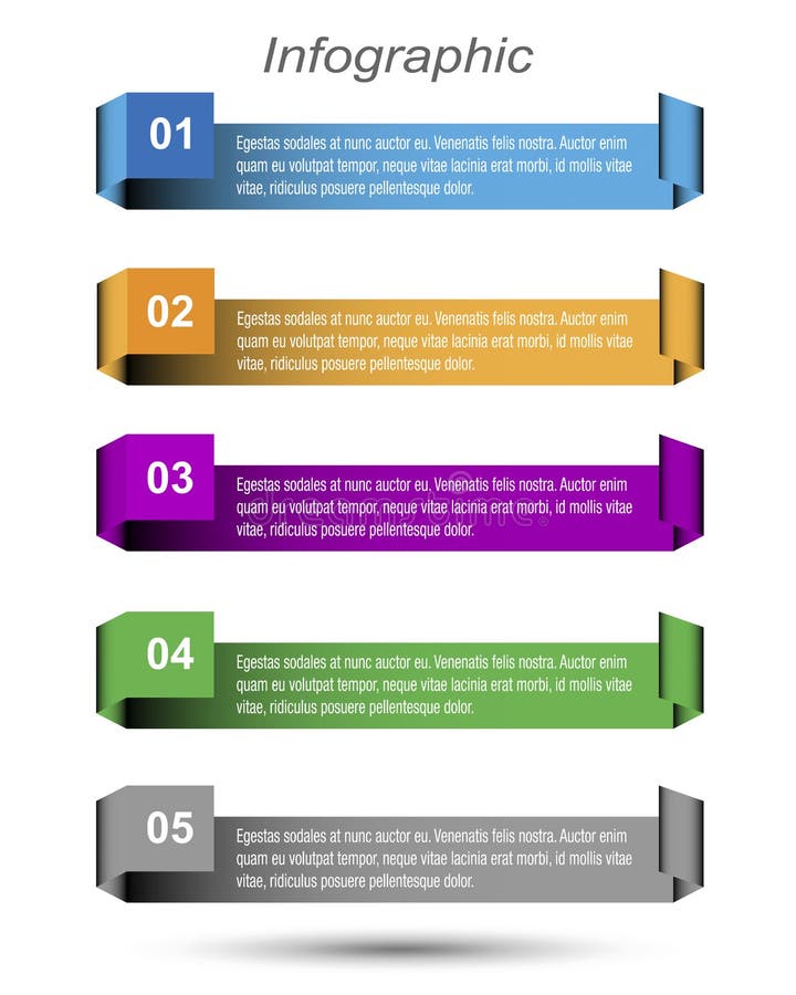 Infographics Banners for Web Layout. Stock Vector - Illustration of ...