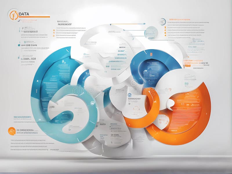 Infographics Big Data Representation Stock Illustration - Illustration ...