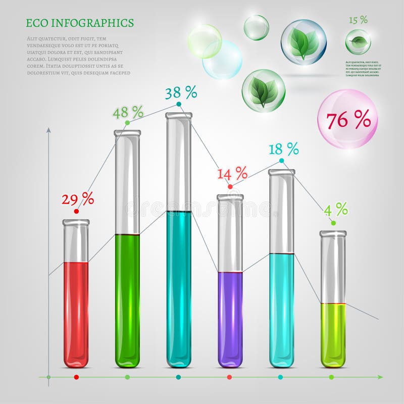 Infographics Bio Bubble stock vector. Illustration of laboratory - 59984795