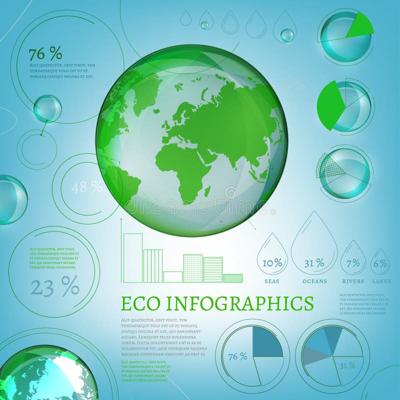 01 Infographics Bio World stock vector. Illustration of plant - 57127794