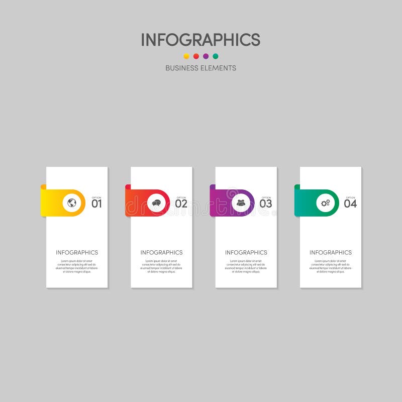 Infographics Business Report Template Layout Design Element Stock ...