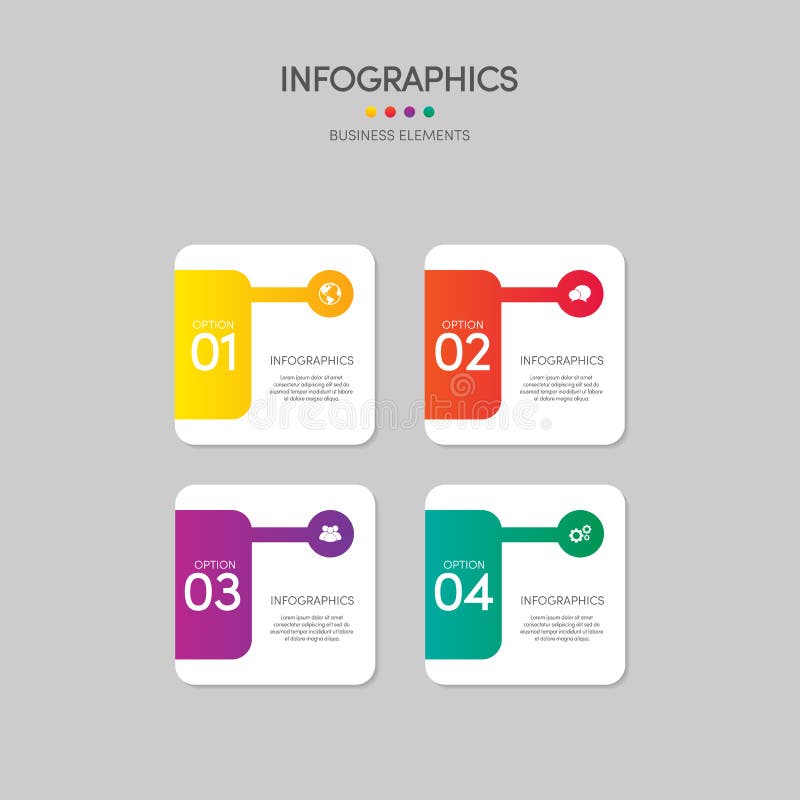 Infographics Business Report Template Layout Design Element Vector ...