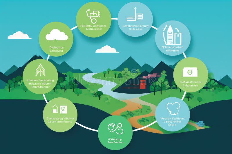 Infographics. Business Value Chain and Sustainability Stock ...