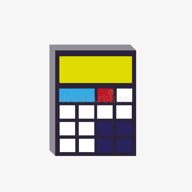 Infographics calculator stock illustration. Illustration of flat ...