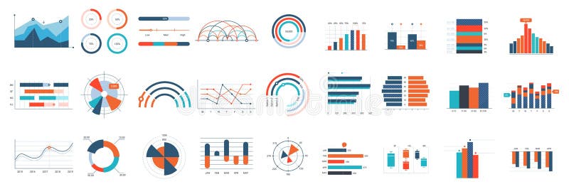 Infographics Charts. Business Diagrams, Graphs and Flowchart for ...
