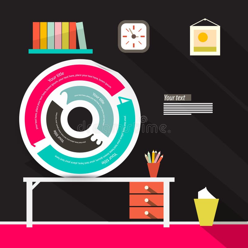 Infographics Circle Label stock vector. Illustration of circle - 78993186