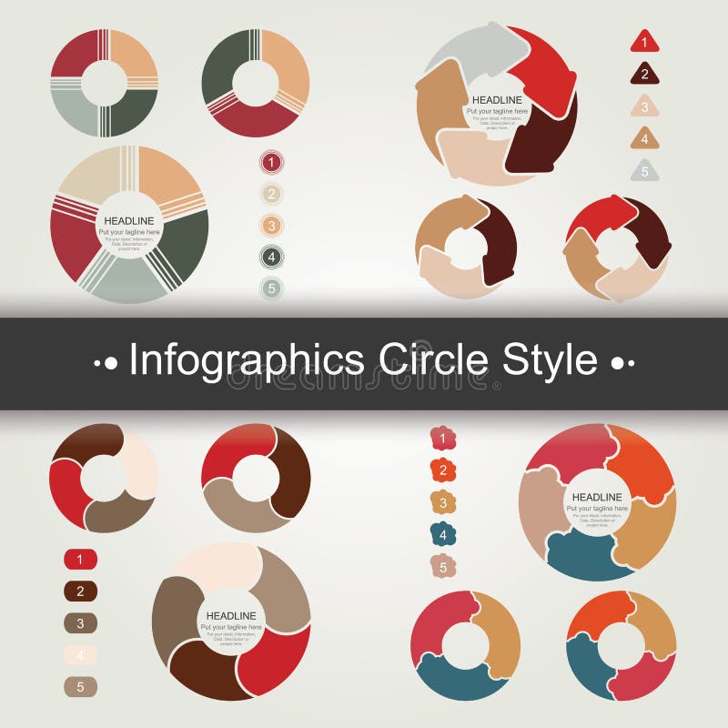 Infographics Circle Style - Vector Stock Vector - Illustration of ...