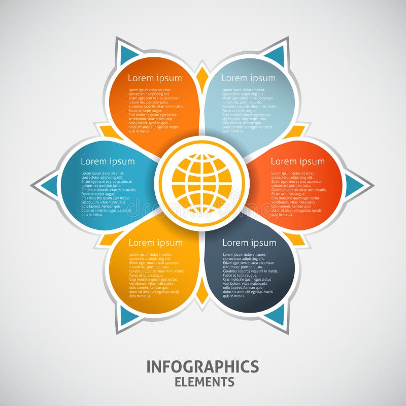 Infographics circle style. stock vector. Illustration of business ...