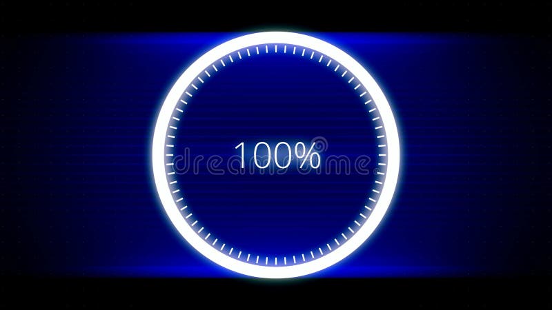 Infographics Circular Graph Animation Counting Loading Animation Stock