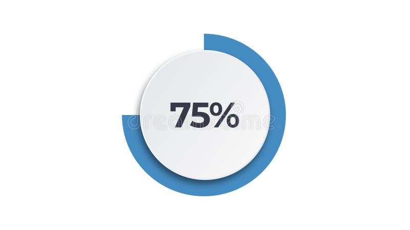 Infographics Circular Graph Animation Counting 0 To 25 Percentage ...