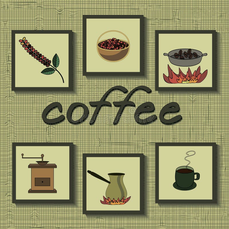 Infographics Coffee Production Stock Vector - Illustration of ...