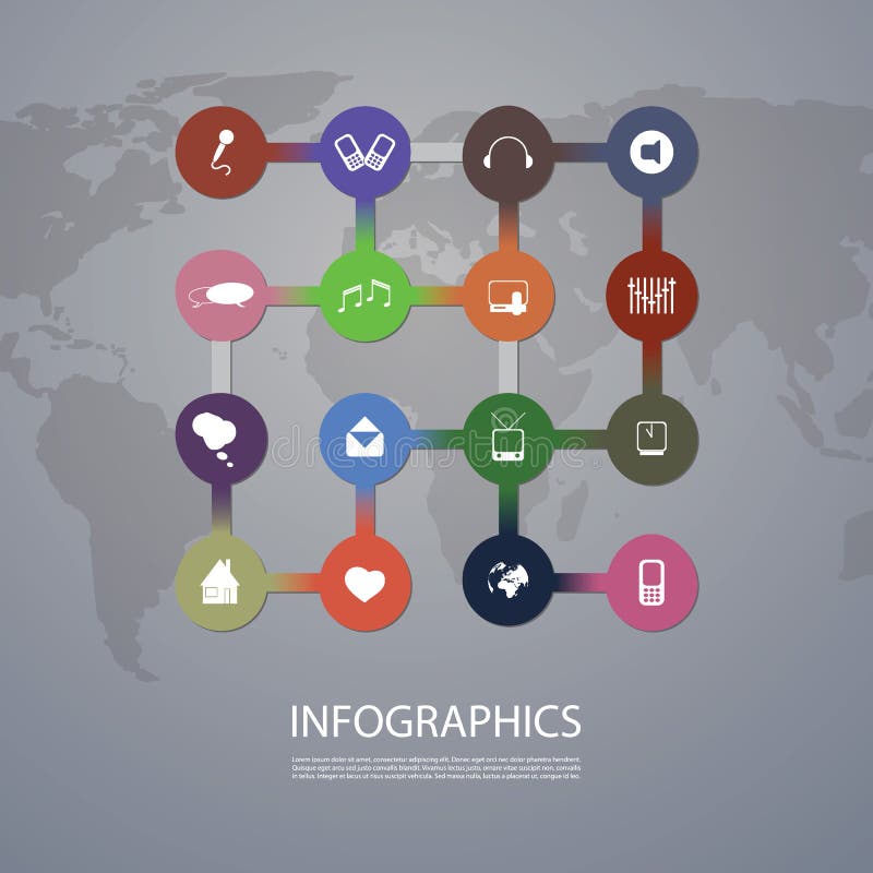 Modern Infographic Template Stock Vector - Illustration of business ...
