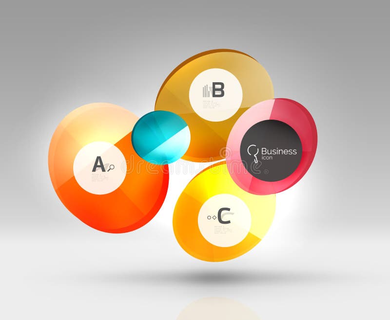 Infographics De Cercle De Vecteur Illustration Stock - Illustration du ...