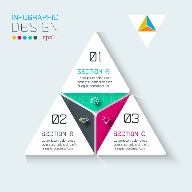 Infographics De Triangle Sur L'art De Vecteur Illustration de Vecteur ...