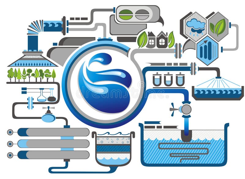 Infographics Del Agua Del Vector Ilustración del Vector - Ilustración ...